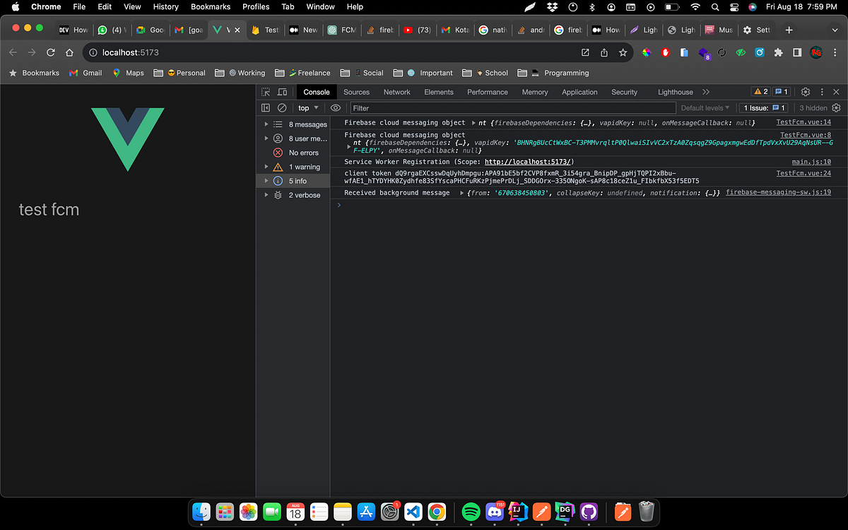 Implementasi Firebase Cloud Messaging (FCM) di Vue 3 | by Baihaki Al Biruni | Medium