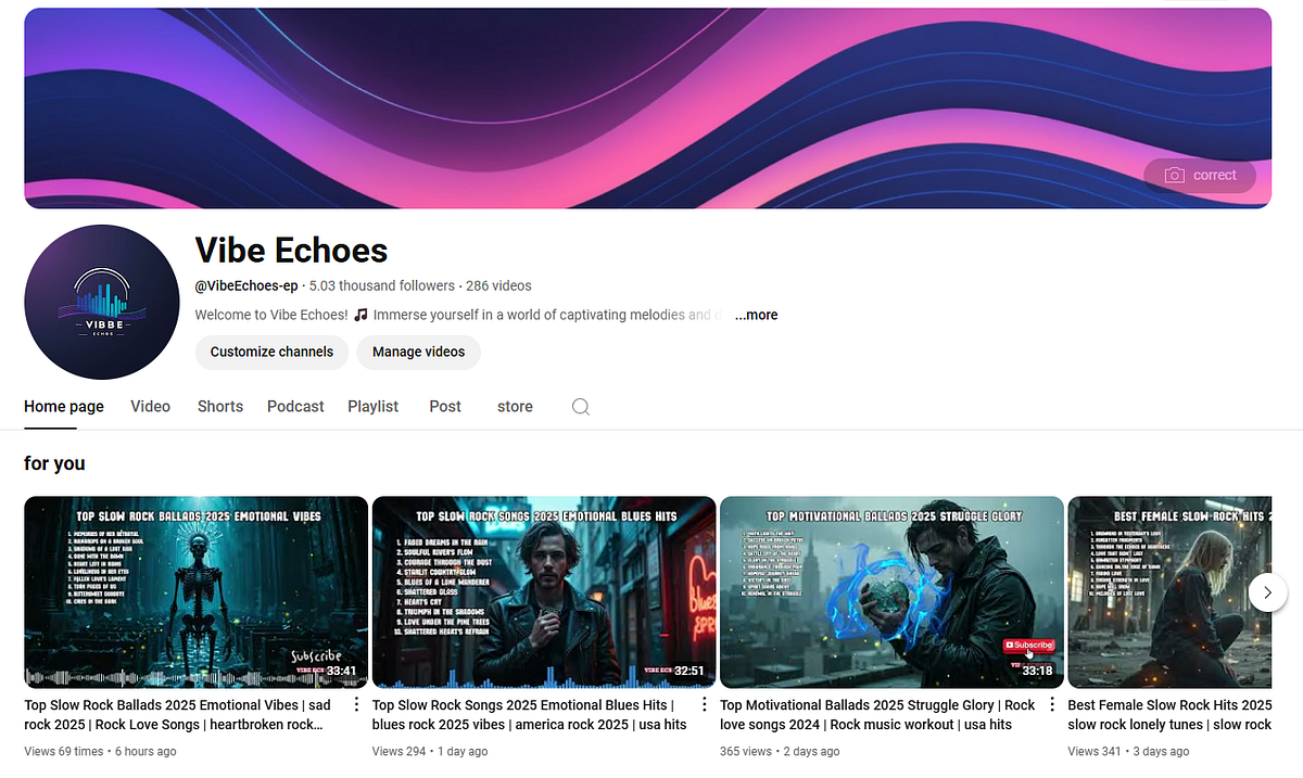 Vibe Echoes: My YouTube Music Journey Begins! | by ZeldaInspire | Medium