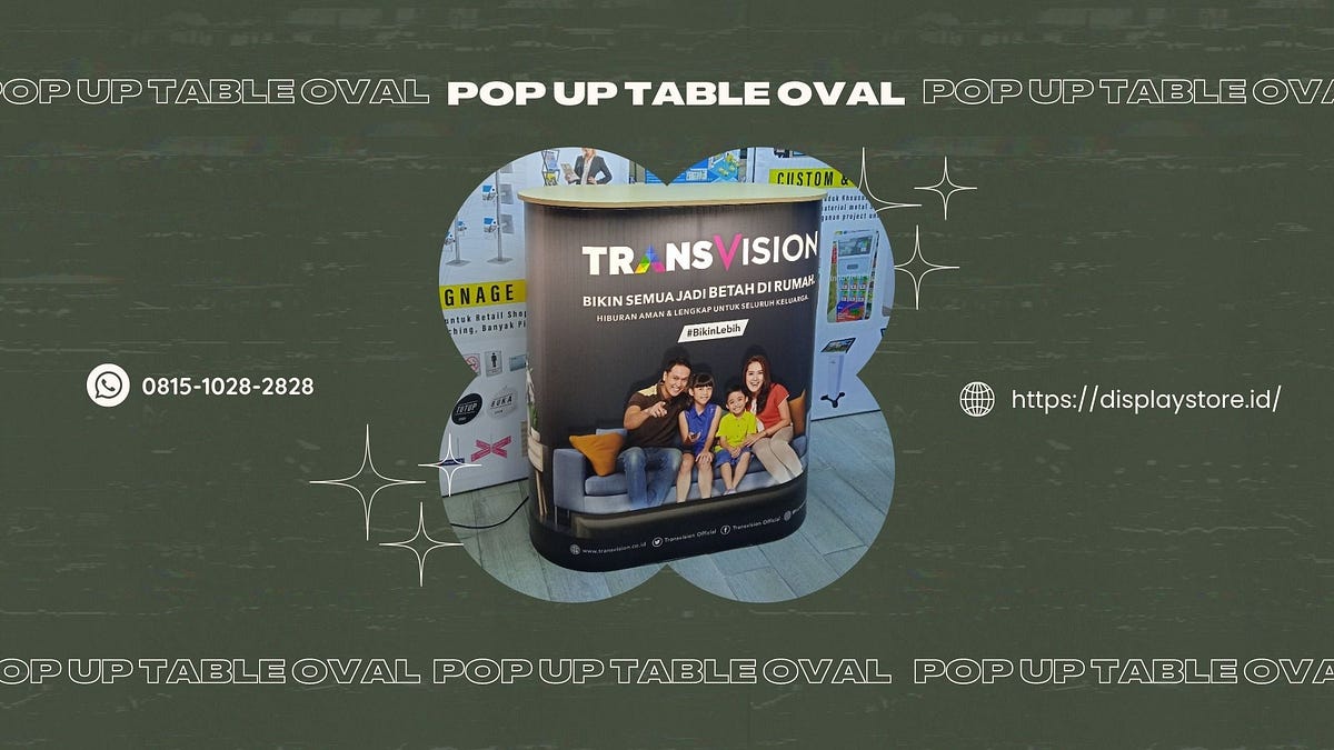 TERBAIK! Meja Pop Up Counter Jakarta, WA: 0815–1028–2828, Meja Promosi ...