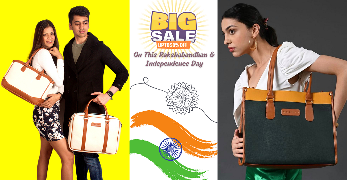 Independence Day Offer 2022–40% Off on Shop TRIVID Vegan Leather Bags ...