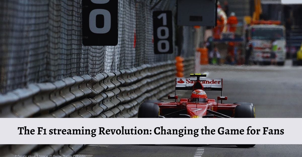 The F1 streaming Revolution: Changing the Game for Fans | by ...