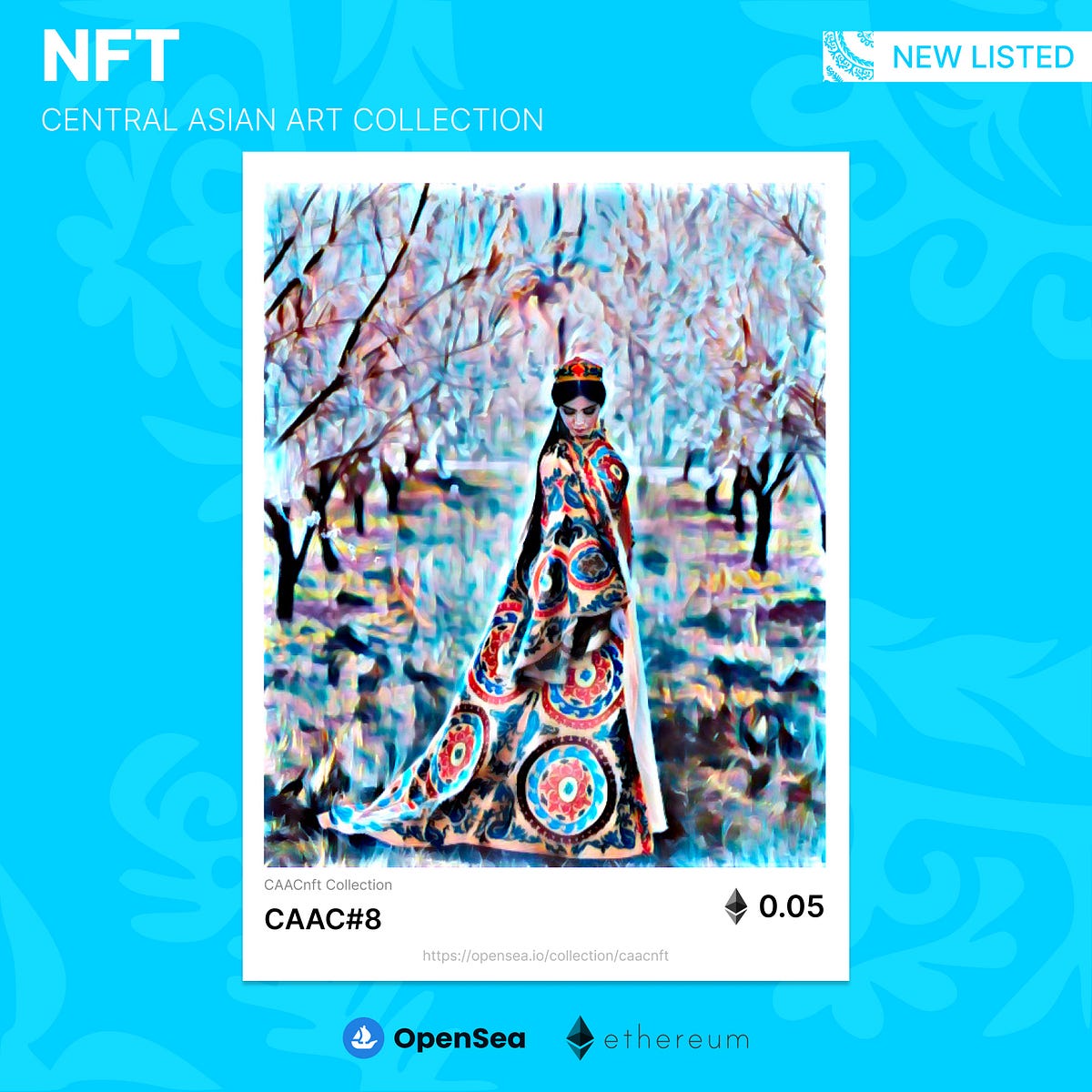 CAAC#8 Edition 1/1 Opensea market Ethereum blockchain https://opensea.io/collection/caacnft ...