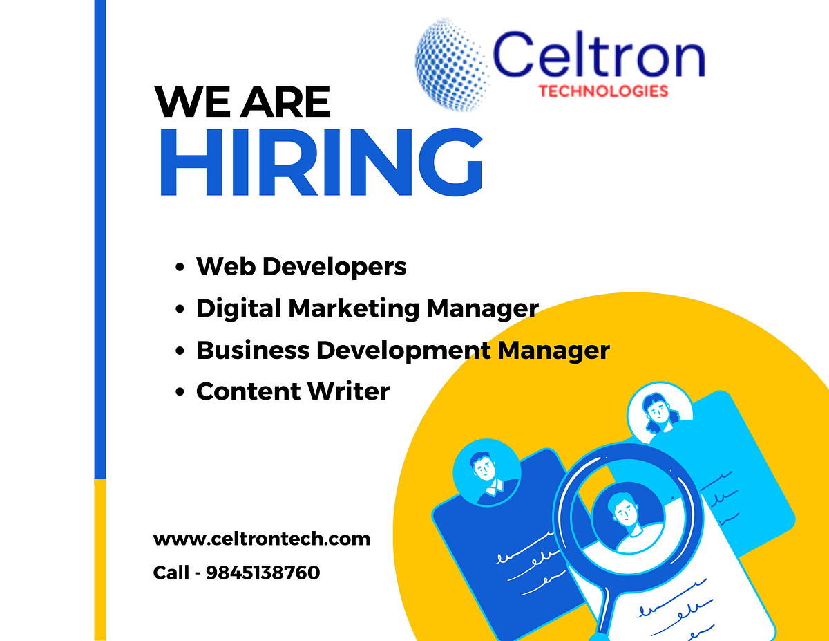 Celtron Technologies is looking for talented Web Developers to join their team! We are searching ...