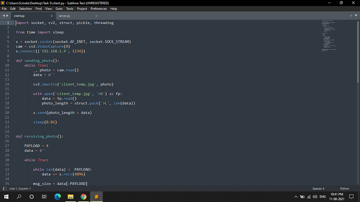 Live Streaming Video Chat App Without Voice Using Cv2 Module Of Python Rajsaundatikar Medium