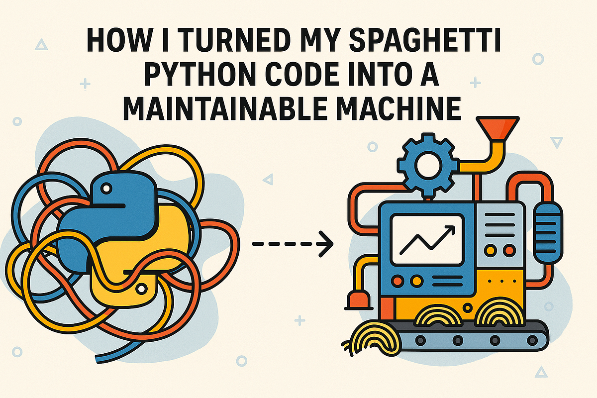 How I Turned My Spaghetti Python Code Into a Maintainable Machine | by Nikulsinh Rajput | Jun ...