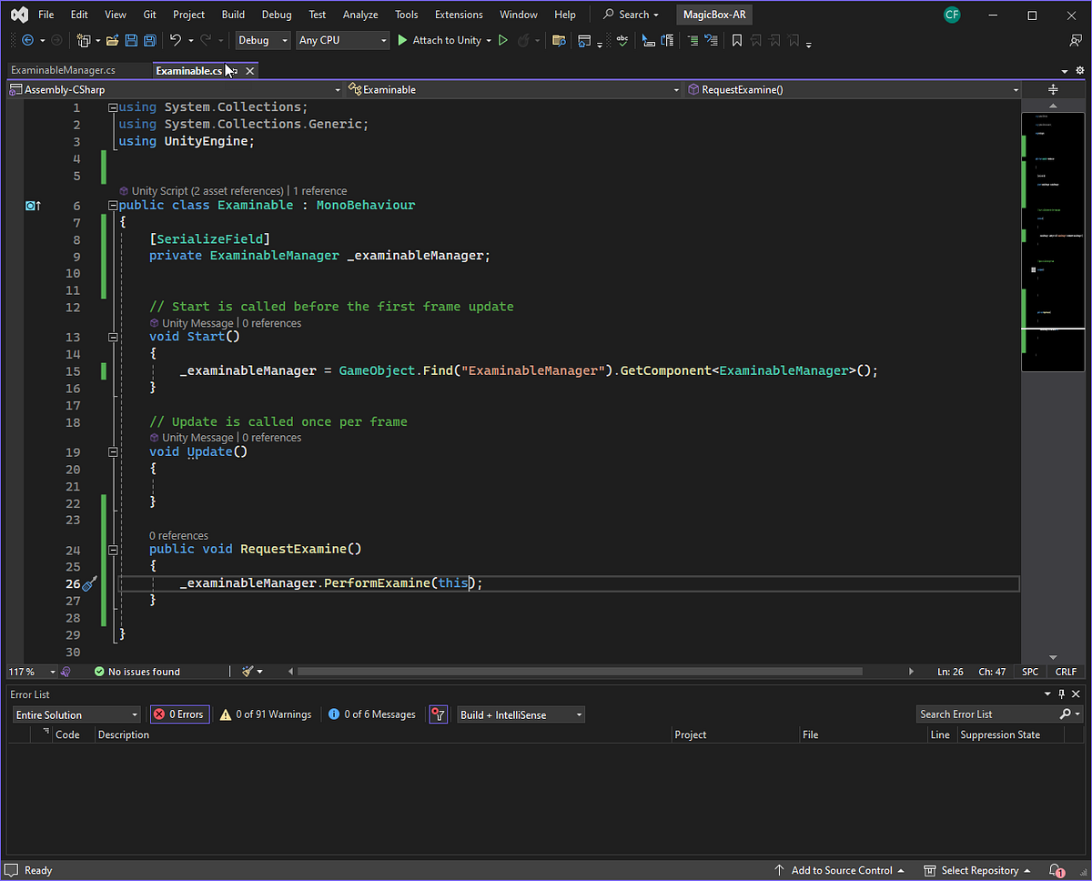 Scripting to Extend the AR. In my current AR project so far I’ve… | by Carlos Torres | Medium
