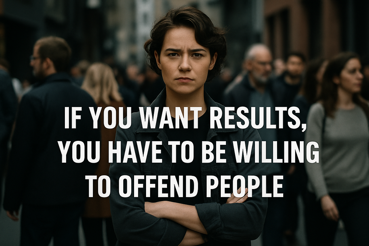 If You Want Results, You Have to Be Willing to Offend People | by John ...