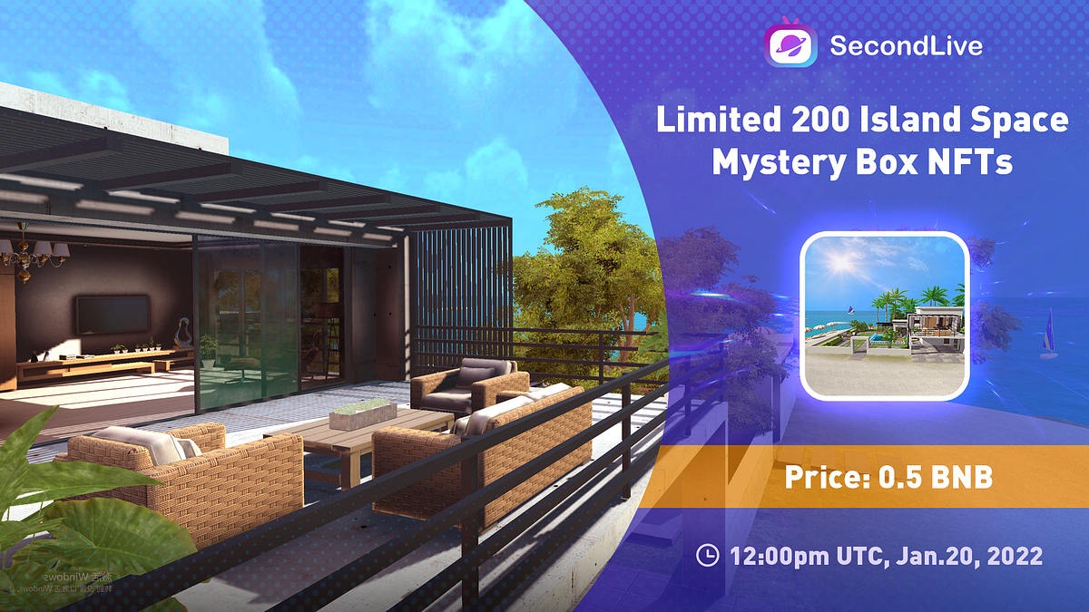 Quick intro on limited SecondLive Island Space Mystery Box NFT! | by SecondLive | Medium