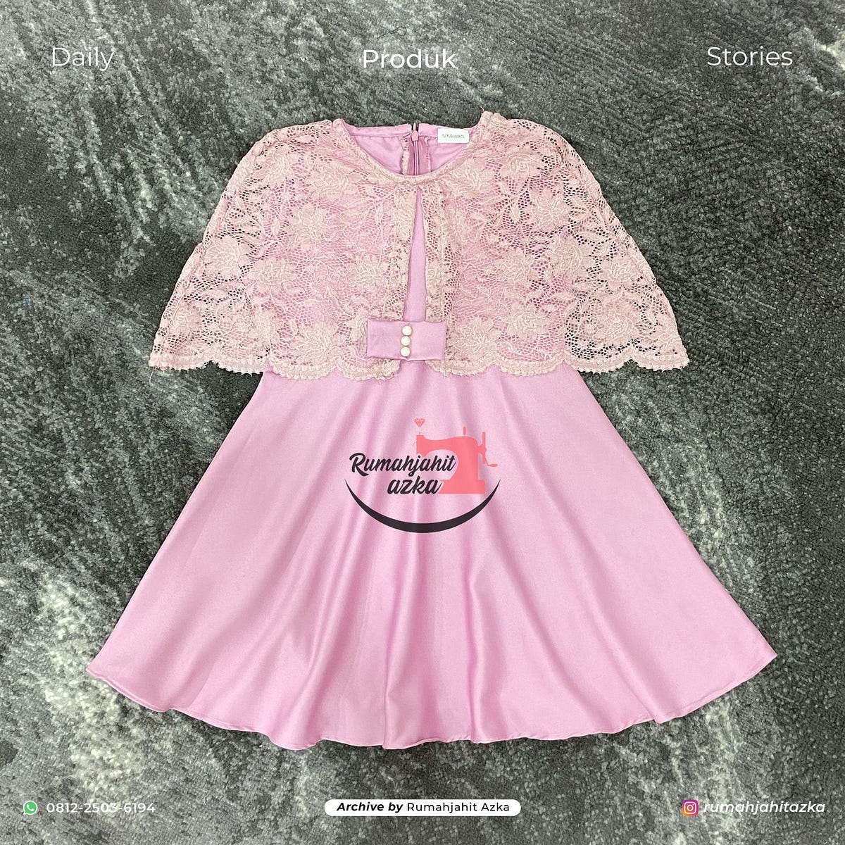 Custom Jahit Dress Anak by Rumah Jahit Azka - Rumah Jahit Azka - Medium