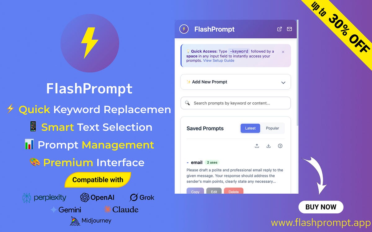 Prompt Overload? Here’s How FlashPrompt Changed the Game | by William ...