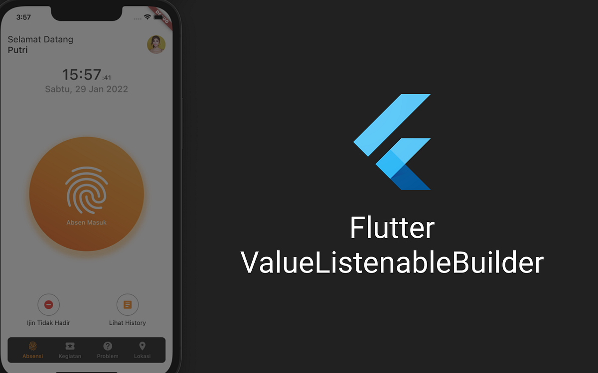 Flutter: ValueListenableBuilder. Cara menggunakan widget… | by Yudi Setiawan | Nusanet ...