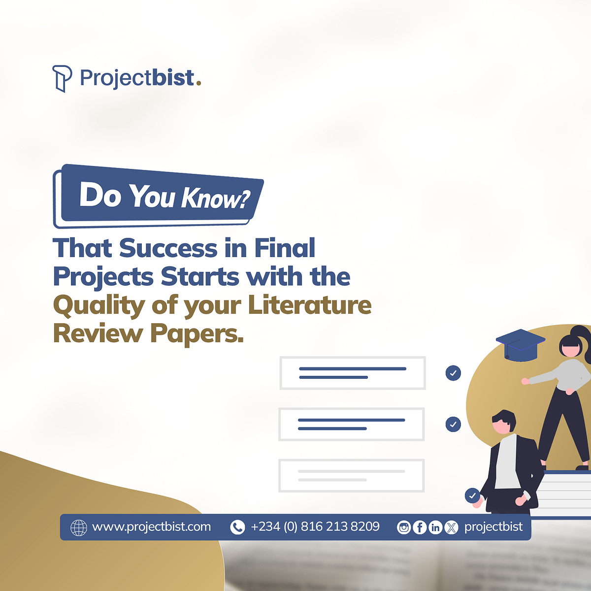 Do you know that Success in Final Projects Starts with the Quality of ...