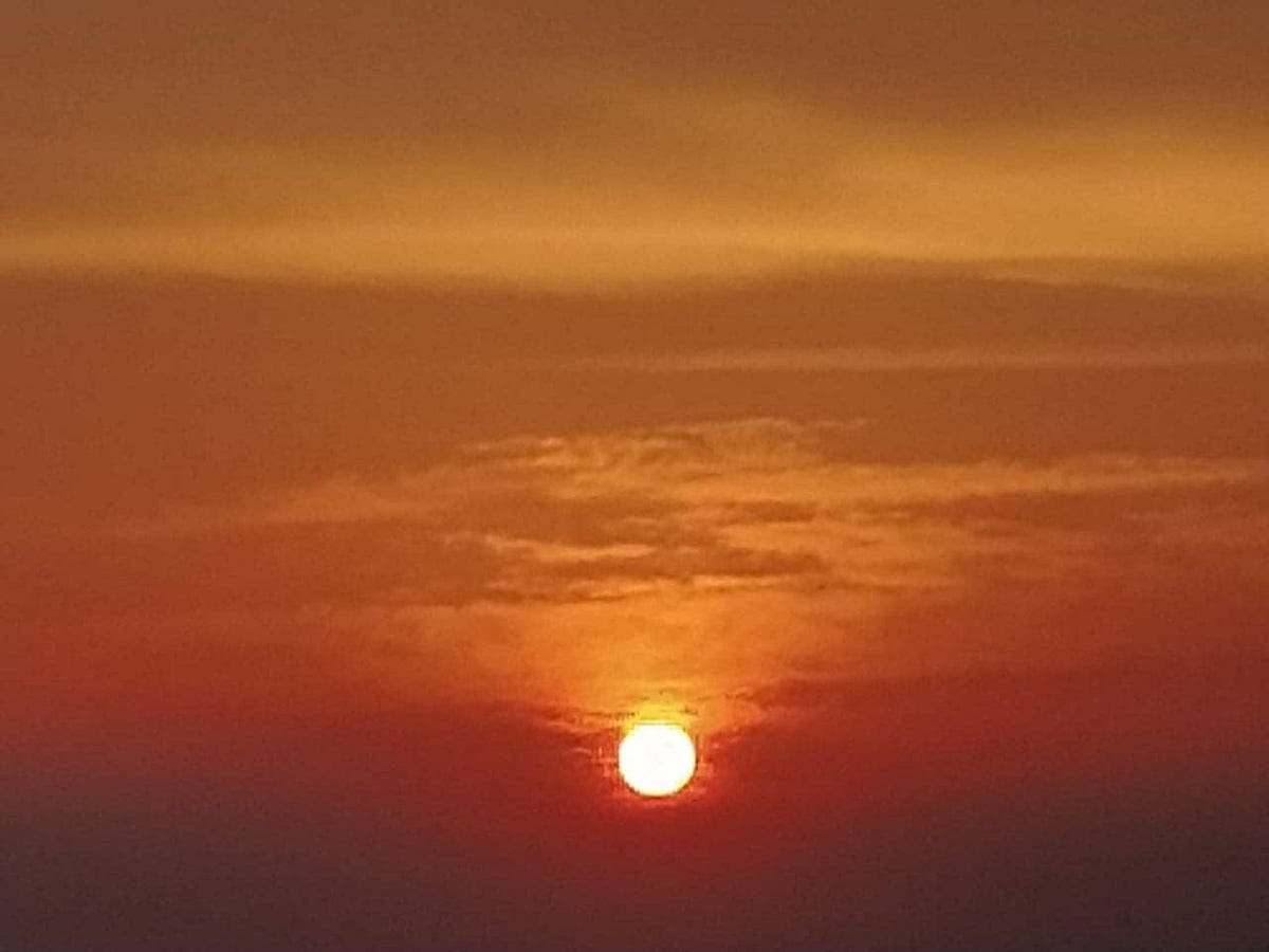 Rising sun to grow in life. The rising sun is a powerful symbol of ...