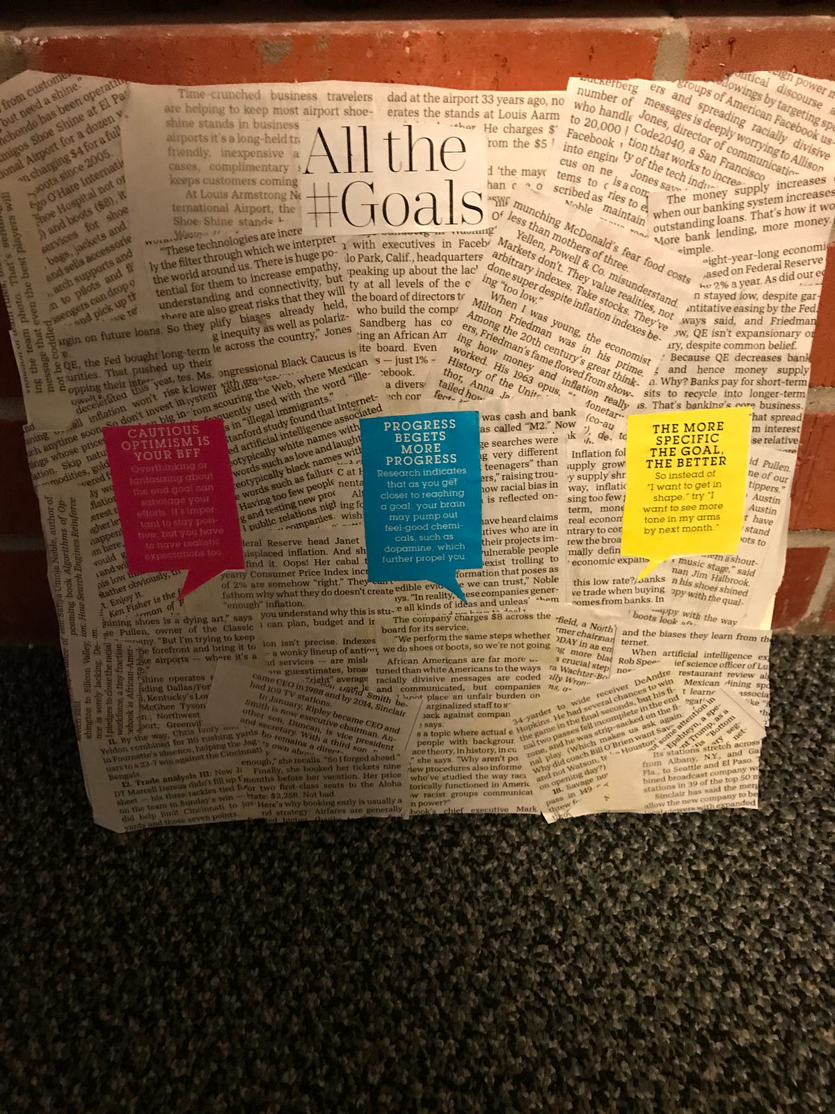 How to Make a Motivation Collage Using Last Year’s Newspapers and ...