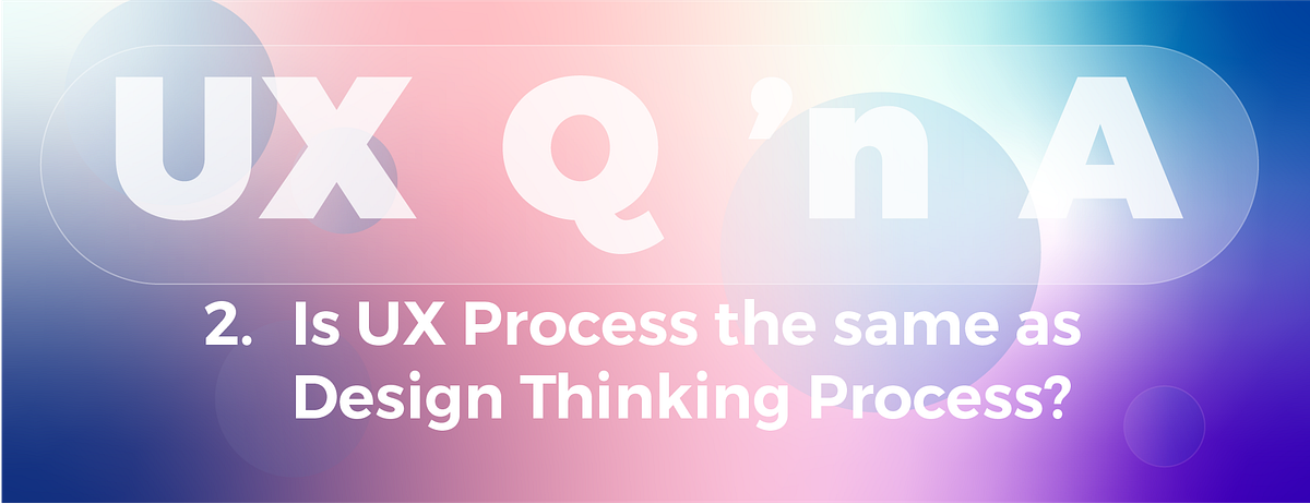 UX Process vs Design Thinking Process | by Aniekan Okon Udo | Medium