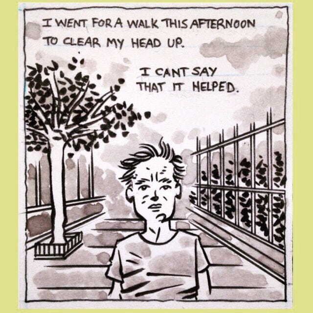 Lets dig into a short lil story…. Panel one | by Daniel White | Medium