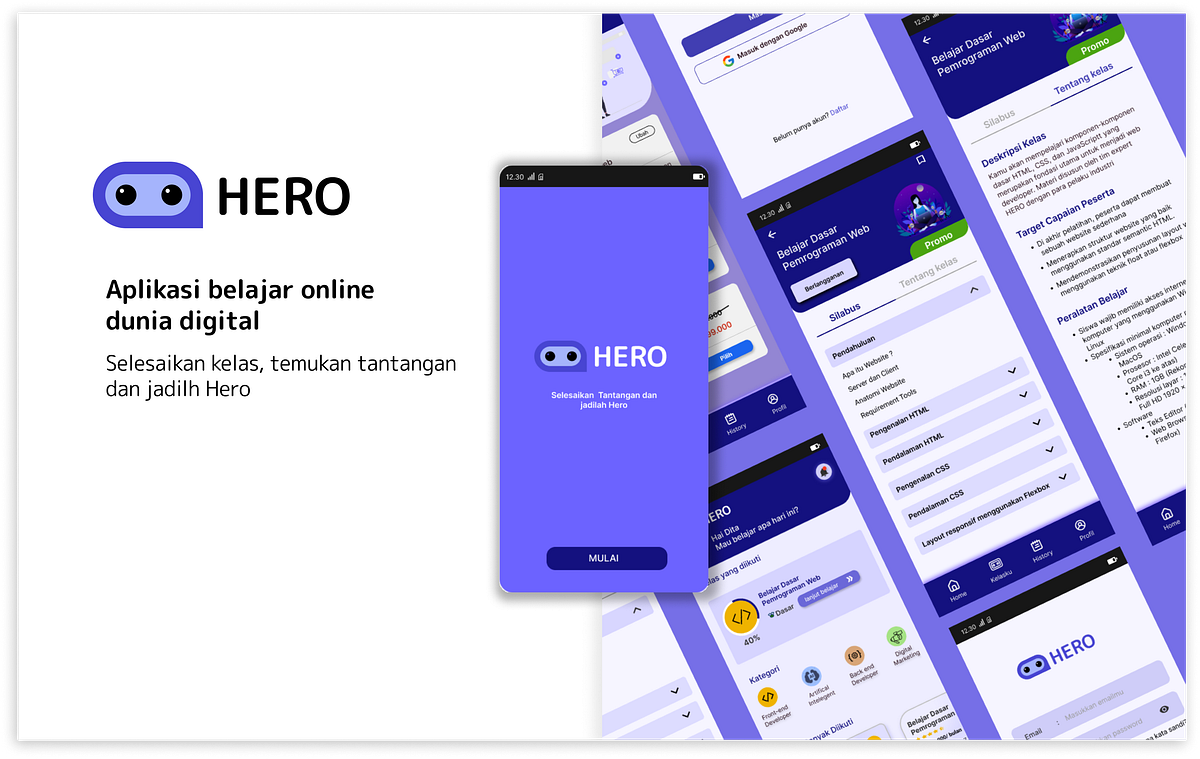 UX Case study : HERO-Aplikasi belajar online | by Ditaryandini | Medium