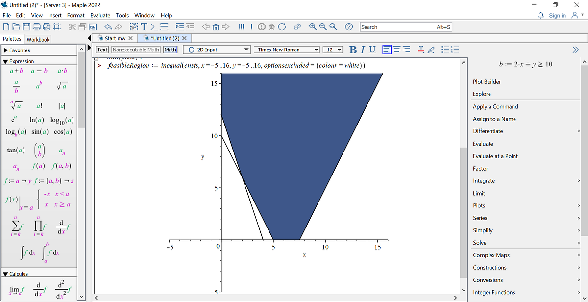 Linear Optimization with Maple. Mathematical optimization is a powerful… | by Wajiha ...