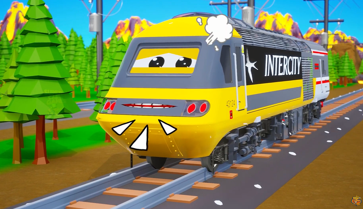 Trains vs Lava Crossing Compilation — Funny Trains 3D Cartoons | Super ...