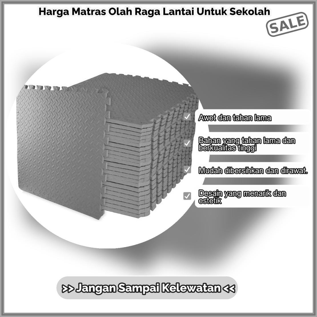 Harga Matras Olah Raga Lantai Untuk Sekolah - Matras Puzzle Tebal - Medium