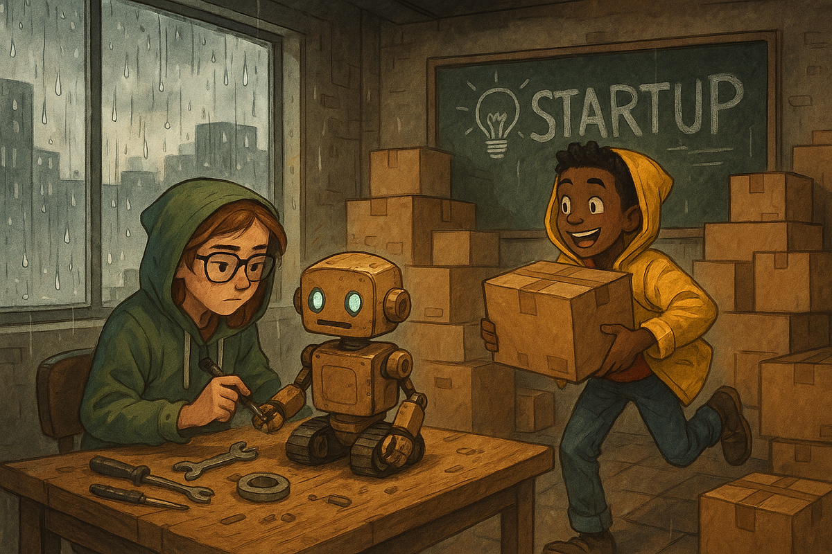 “A Rainy Day of Building Bots, Cardboard Runs, and Startup Dreams” | by ...