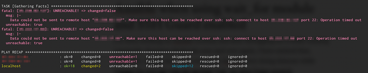 Avoid Random Ssh Timeouts With Ansible When Using Waitfor Module And Ssh Guard Enabled By 2221