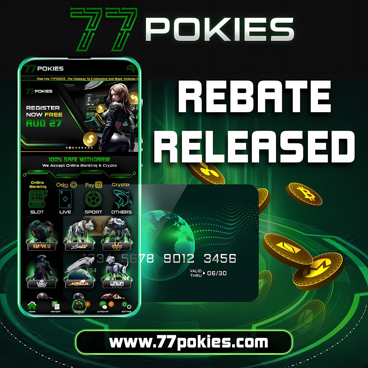 🚀 Activate Your Winning Mode 0.8% Rollover Betting at 77POKIES! 🚀 ...