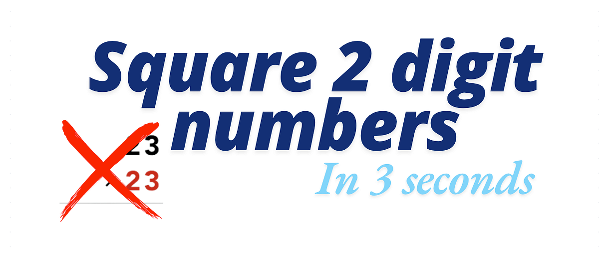 Stop Using Vertical Multiplication for Squaring Numbers — Master These ...