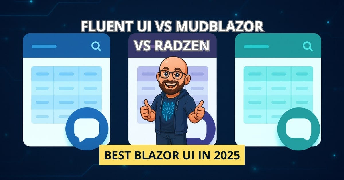 Fluent UI vs MudBlazor vs Radzen: Best Blazor UI in 2025 | .Net Code ...