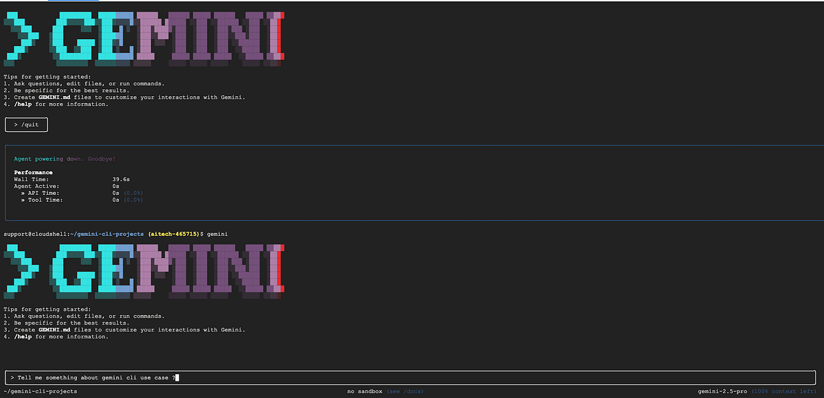 Your First Steps with Gemini CLI: — Installation and Usage Guide | by Biswanath Giri | Medium