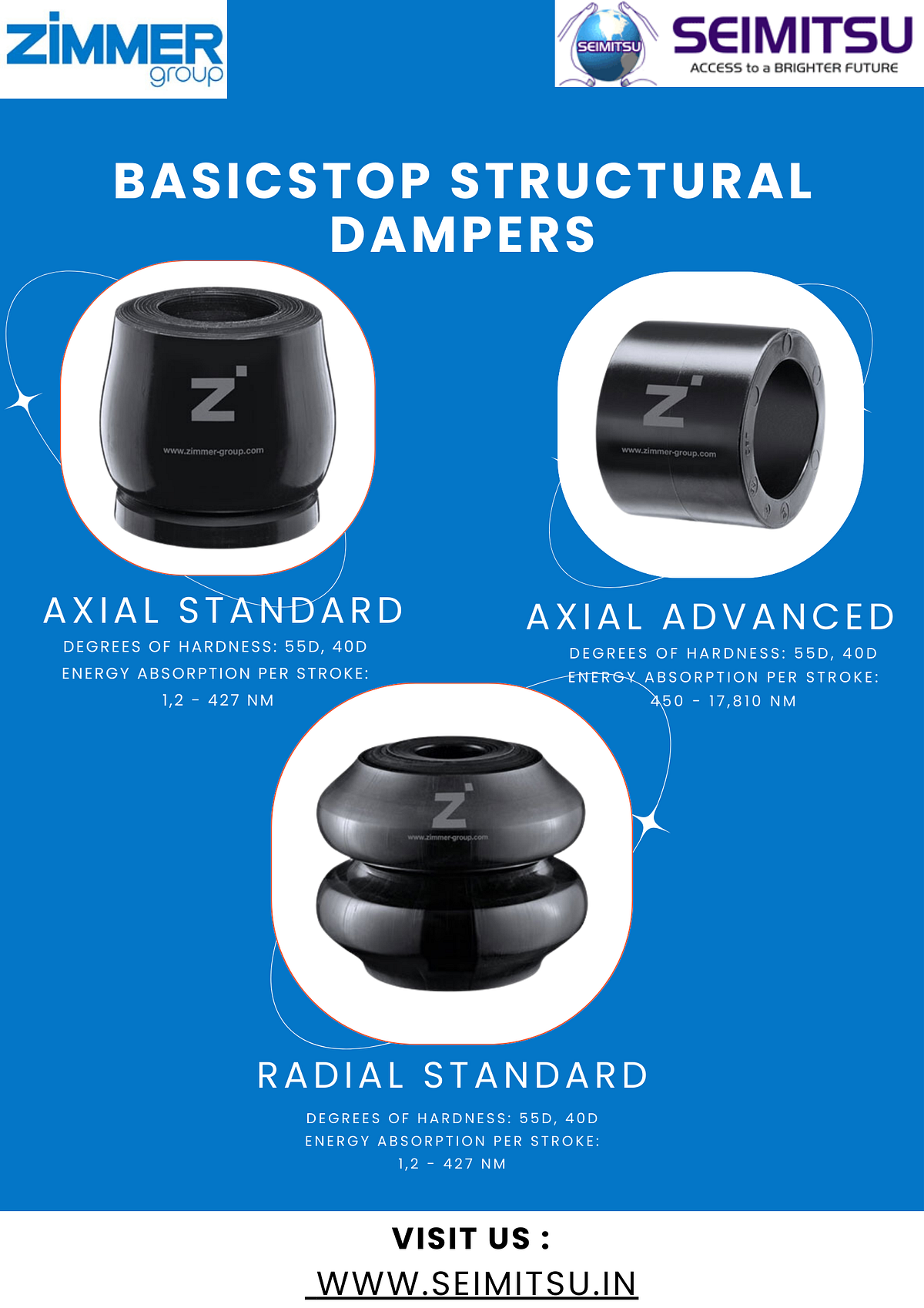 Zimmer Industrial Shock absorbers | SEIMITSU - SEIMITSU Factory ...
