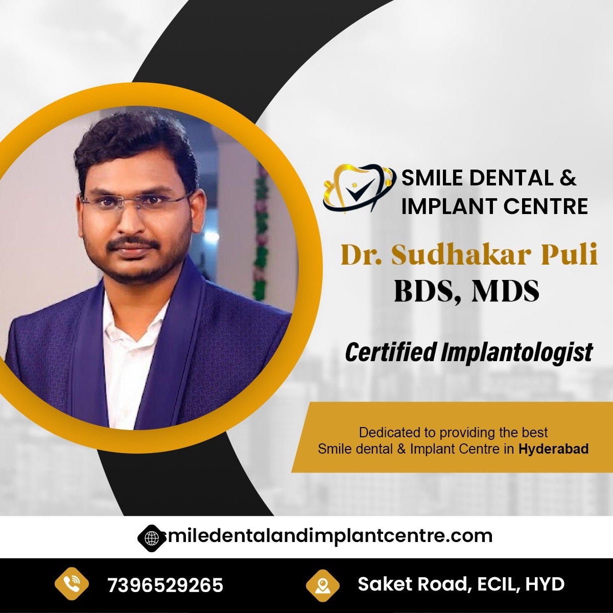 Dr. P Sudhakar BDS MDS — Top Dentist near Sainikpuri, Yapral, Kapra ... Dr. P Sudhakar BDS MDS — Top Dentist near Sainikpuri, Yapral, Kapra ...