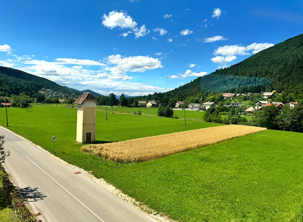 Slovenian Countryside from a Train II | Full Frame