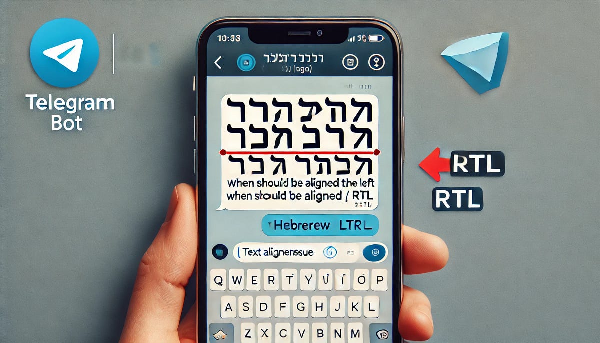 Fixing Hebrew Text Alignment in Telegram Bot API | by Denis Bélanger 💎⚡ ...