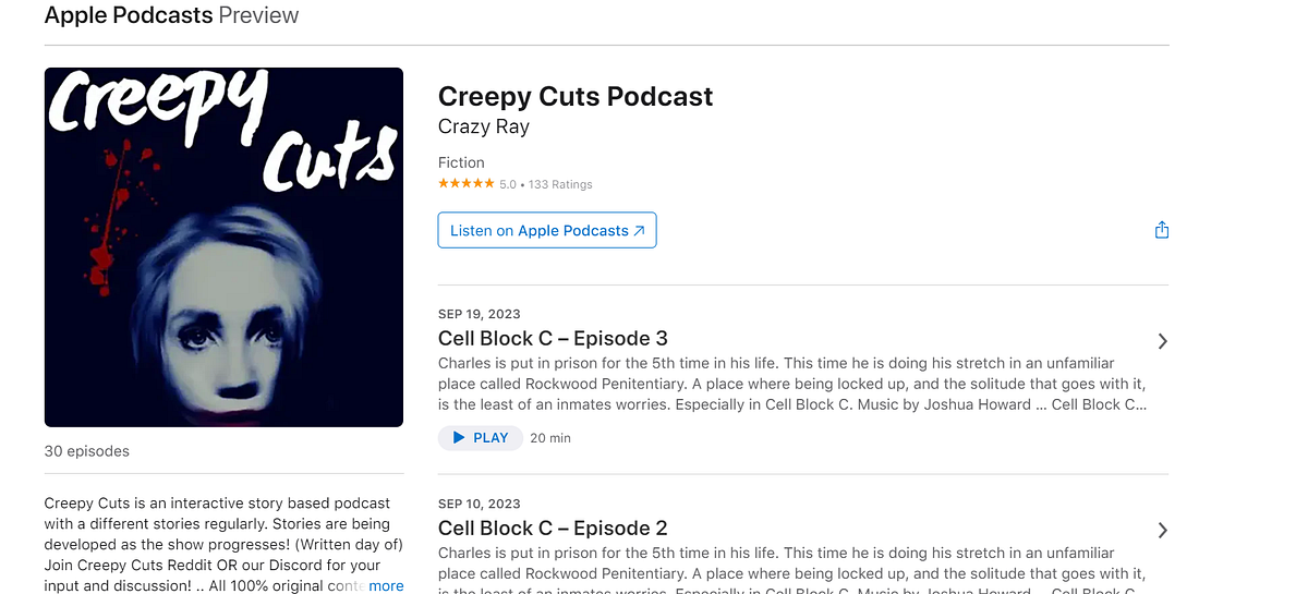 Creepy Cuts Podcast - socialmedia_expert - Medium