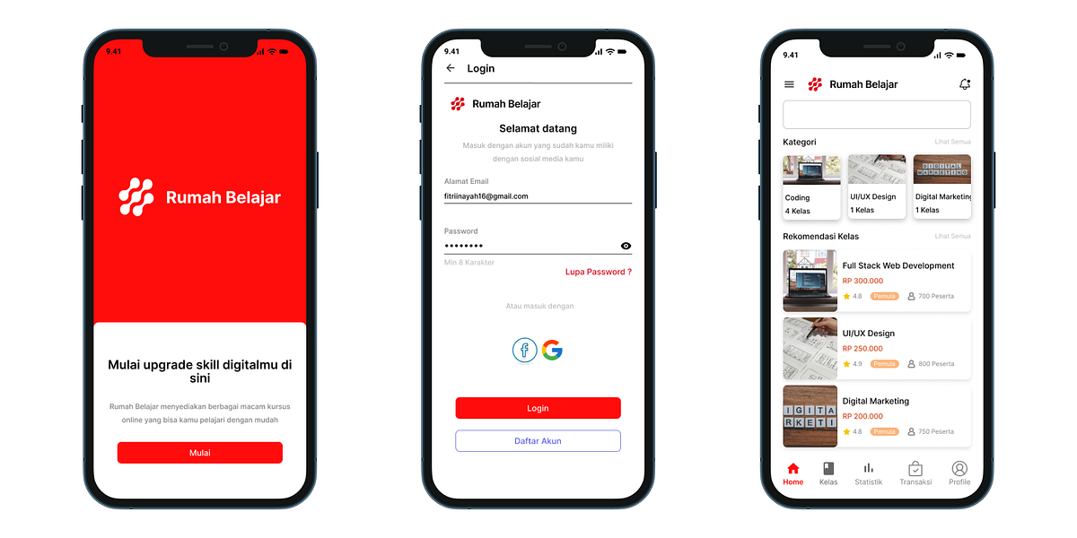 UI/UX Case Study — Rumah Belajar. Latar Belakang | by Fitri Inayah | Medium
