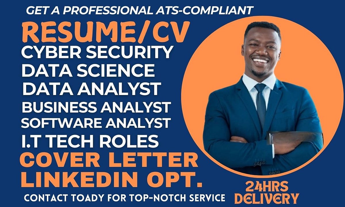 I will write tech, IT, engineering, data science, data analyst, cyber security resume | by ...