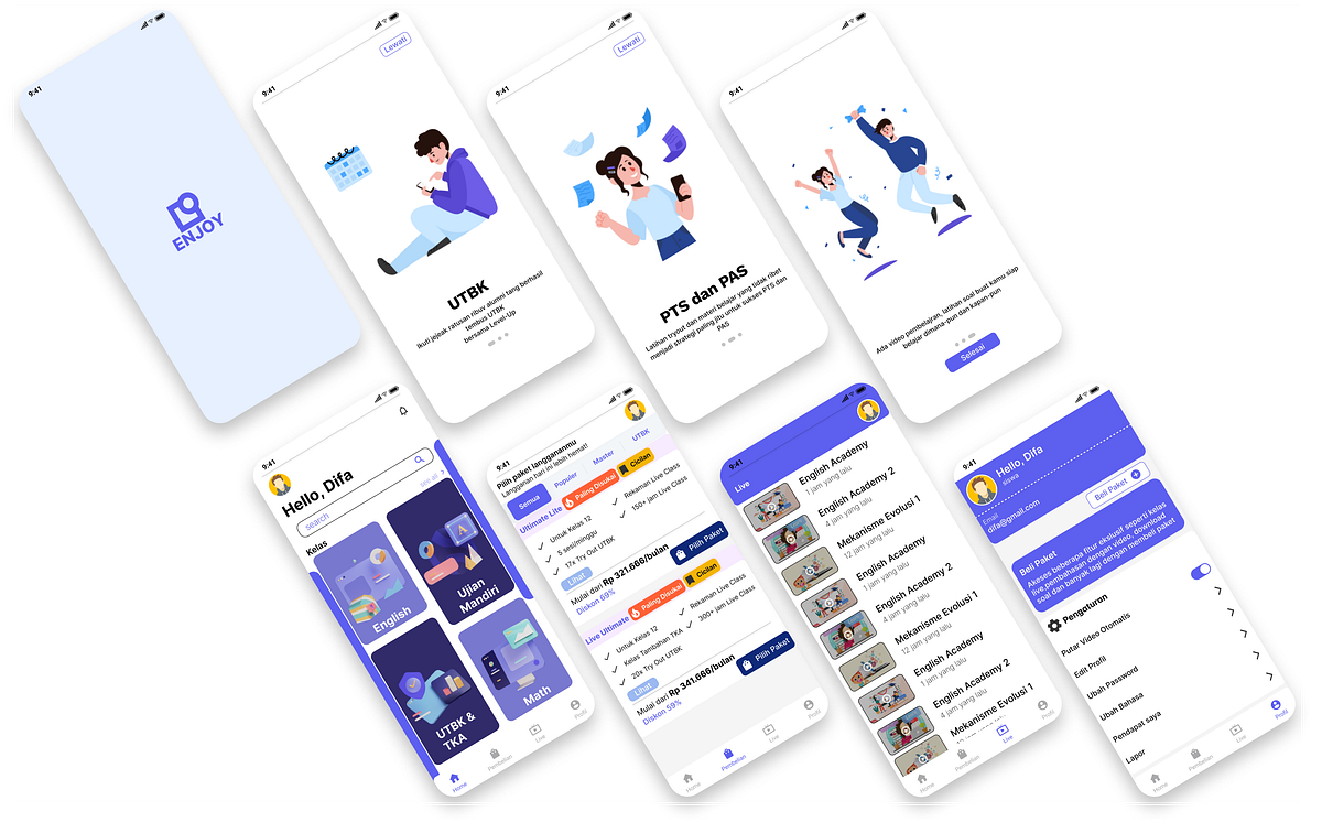 UX Case Study — Enjoy. Enjoy merupakan sebuah aplikasi belajar… | by IndraDifa | Medium