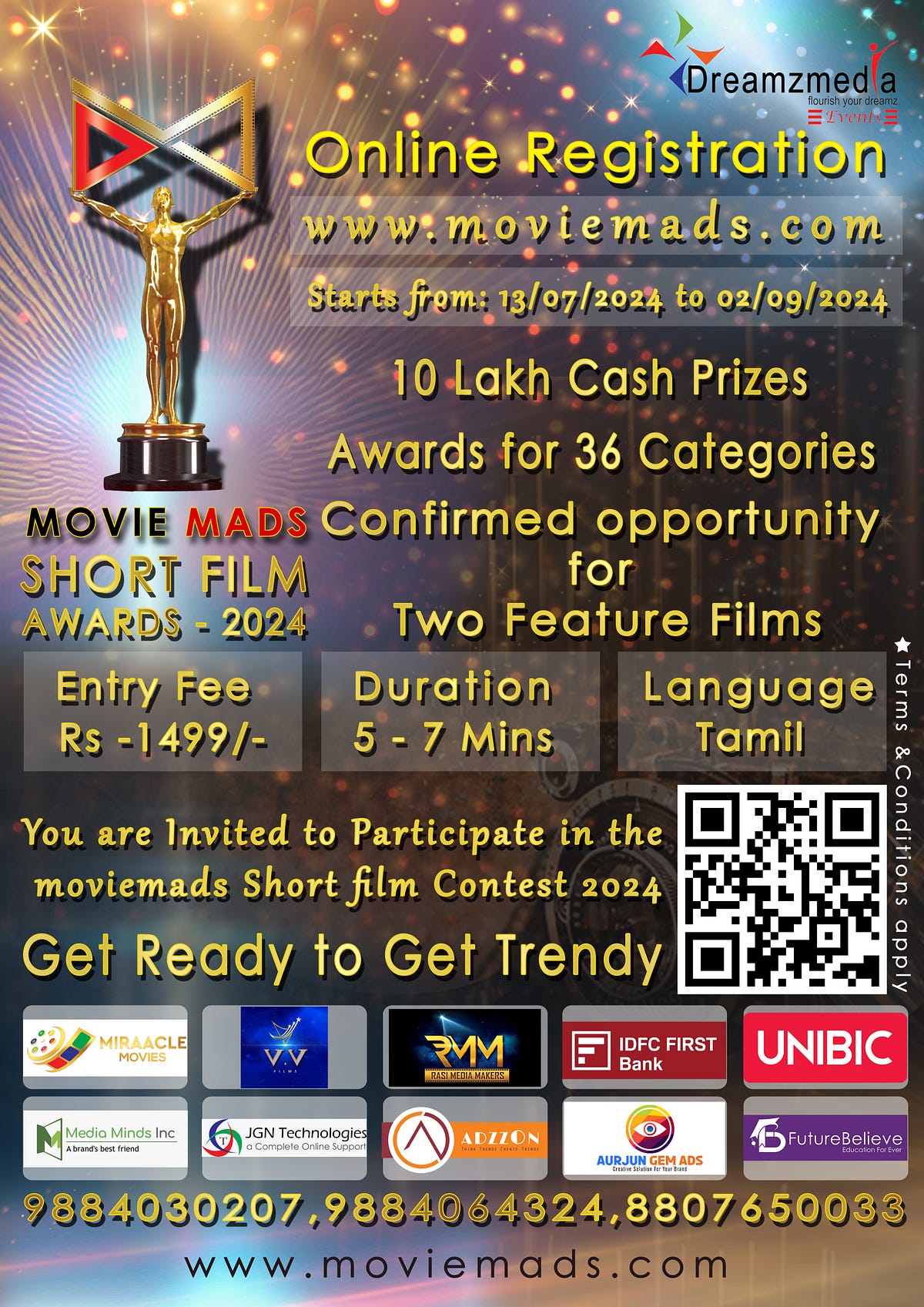 Moviemads shortfilm awards contest online registration - MovieEvents ...