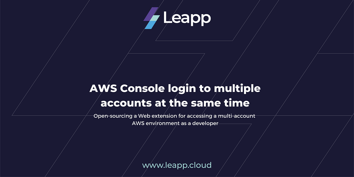 AWS Console login to multiple accounts at the same time | by Andrea ...