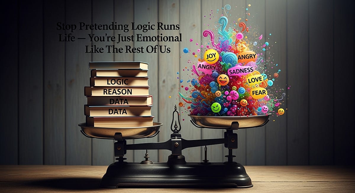 “Stop Pretending Logic Runs Your Life — You’re Just Emotional Like The ...