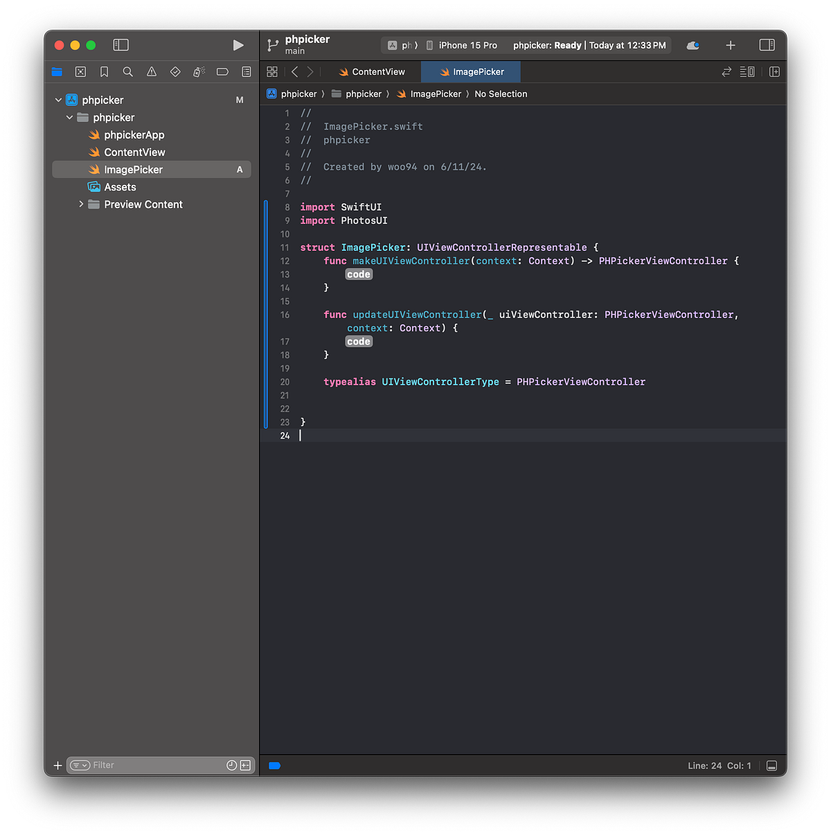 SwiftUI안에서 UIKit 사용하기(feat. PHPickerViewController) | by woo94 | dev-woo94 | Medium