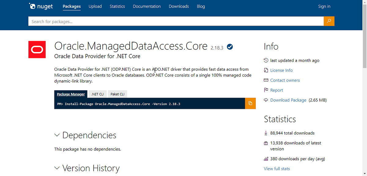 Oracle with .Net Core. เนื่องจากโปรเจคใช้เป็น .Net Core และตัว… | by ...