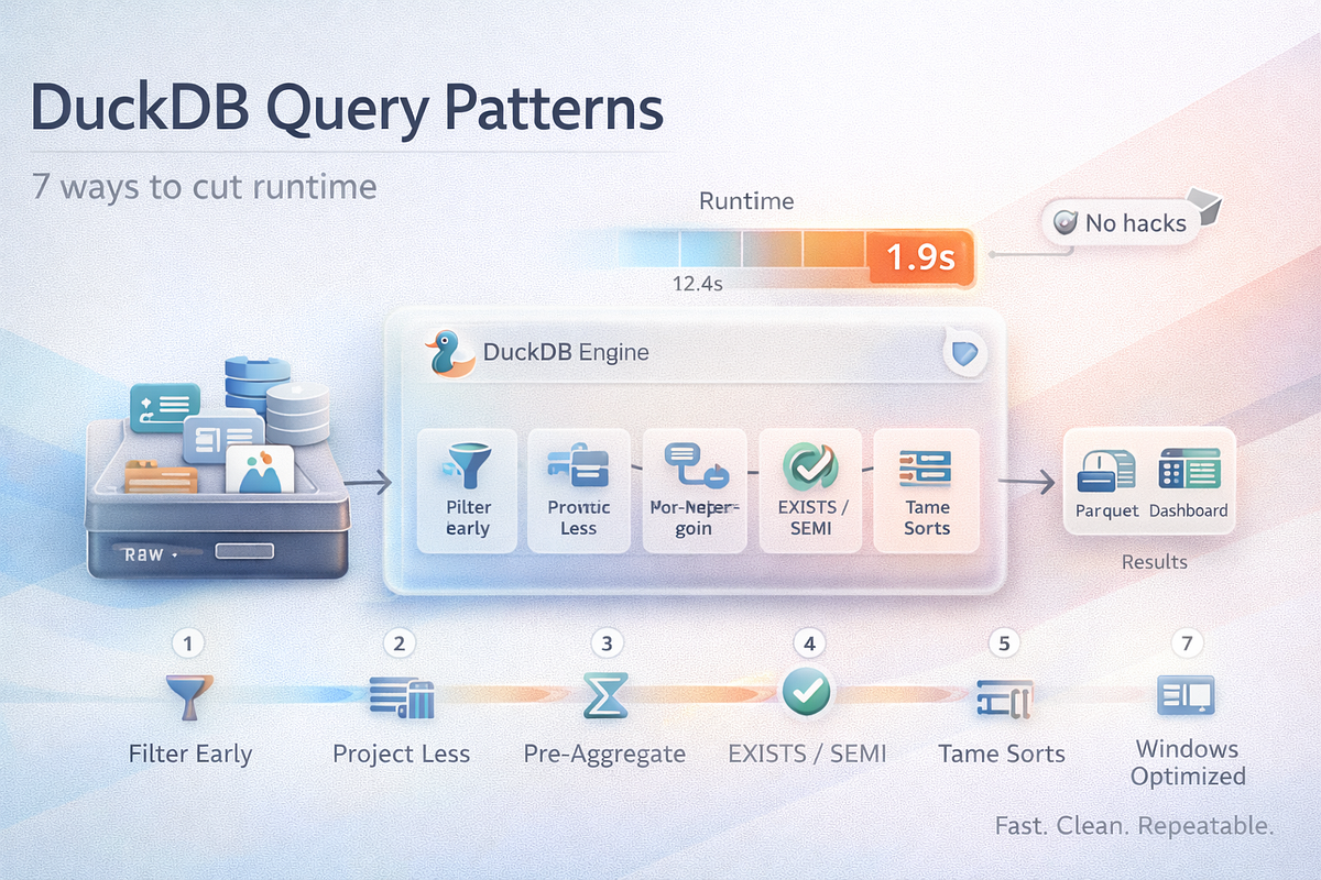 7 DuckDB Queries That Run Faster Without Hacks | by Quaxel | Jan, 2026 | Medium