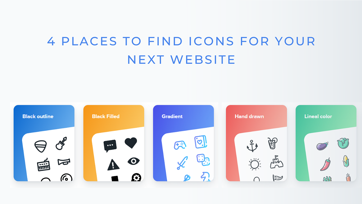 4 Places To Find Icons For Your Next Website | by Connie Tai | Medium