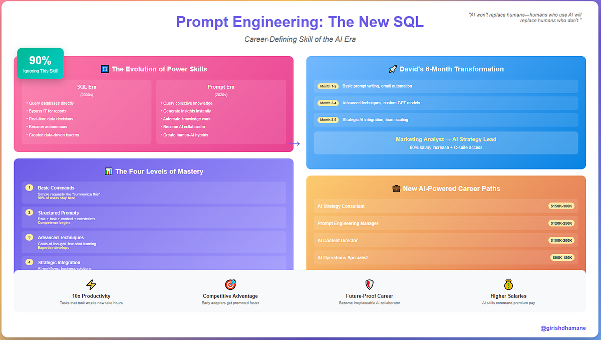 Why Prompt Engineering is the New SQL | by Girish Dhamane | Level Up Coding
