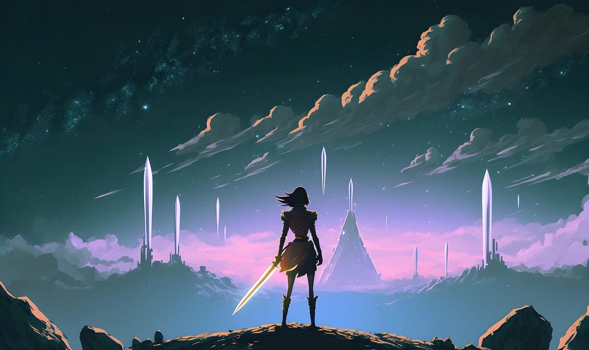 Spiritual Warriors Rise Higher. Their Sword Shreds All Thoughtforms ...