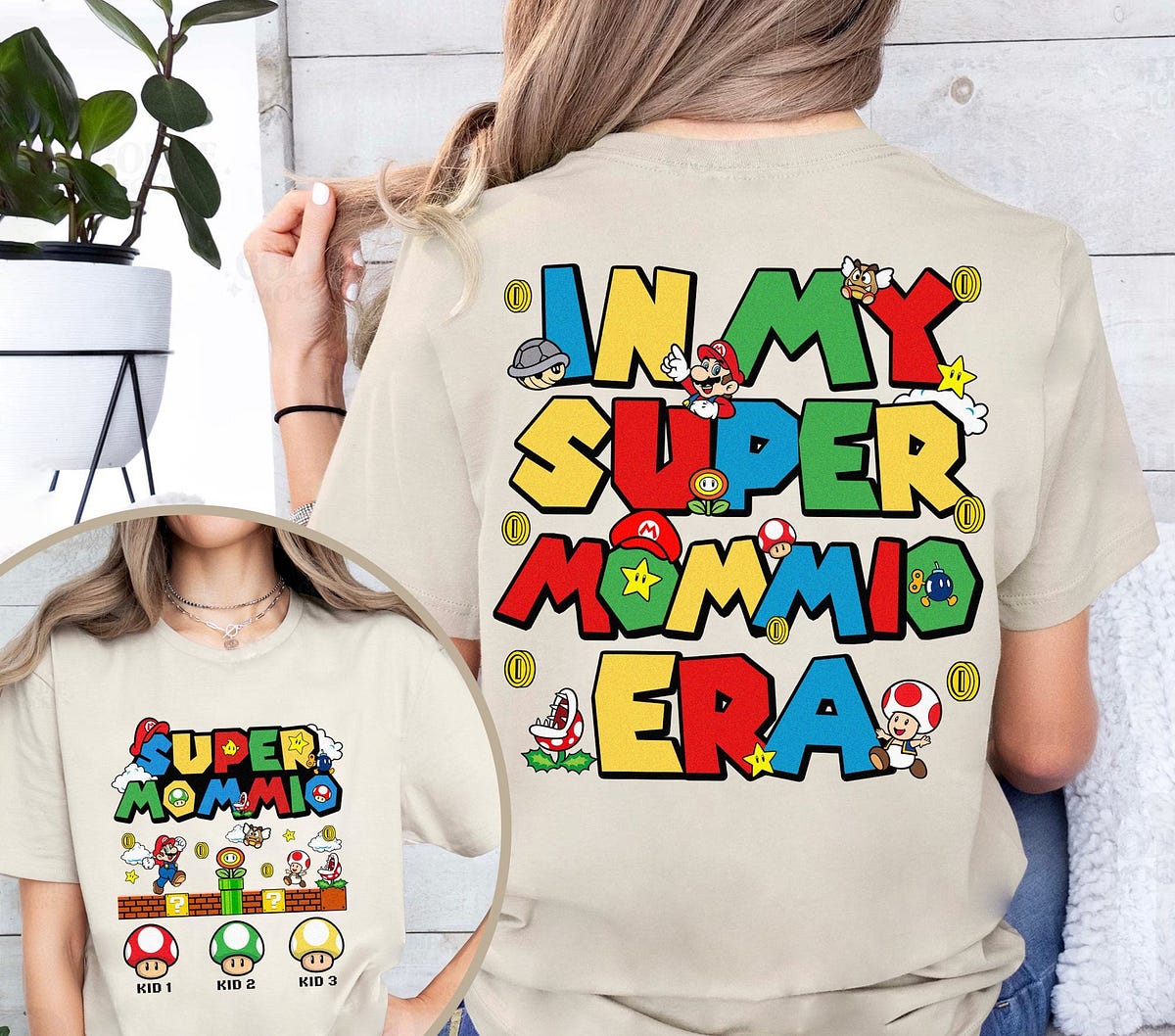 Personalized Super Mommio Shirt | Mario Mother Day Shirt | Super Mommio ...