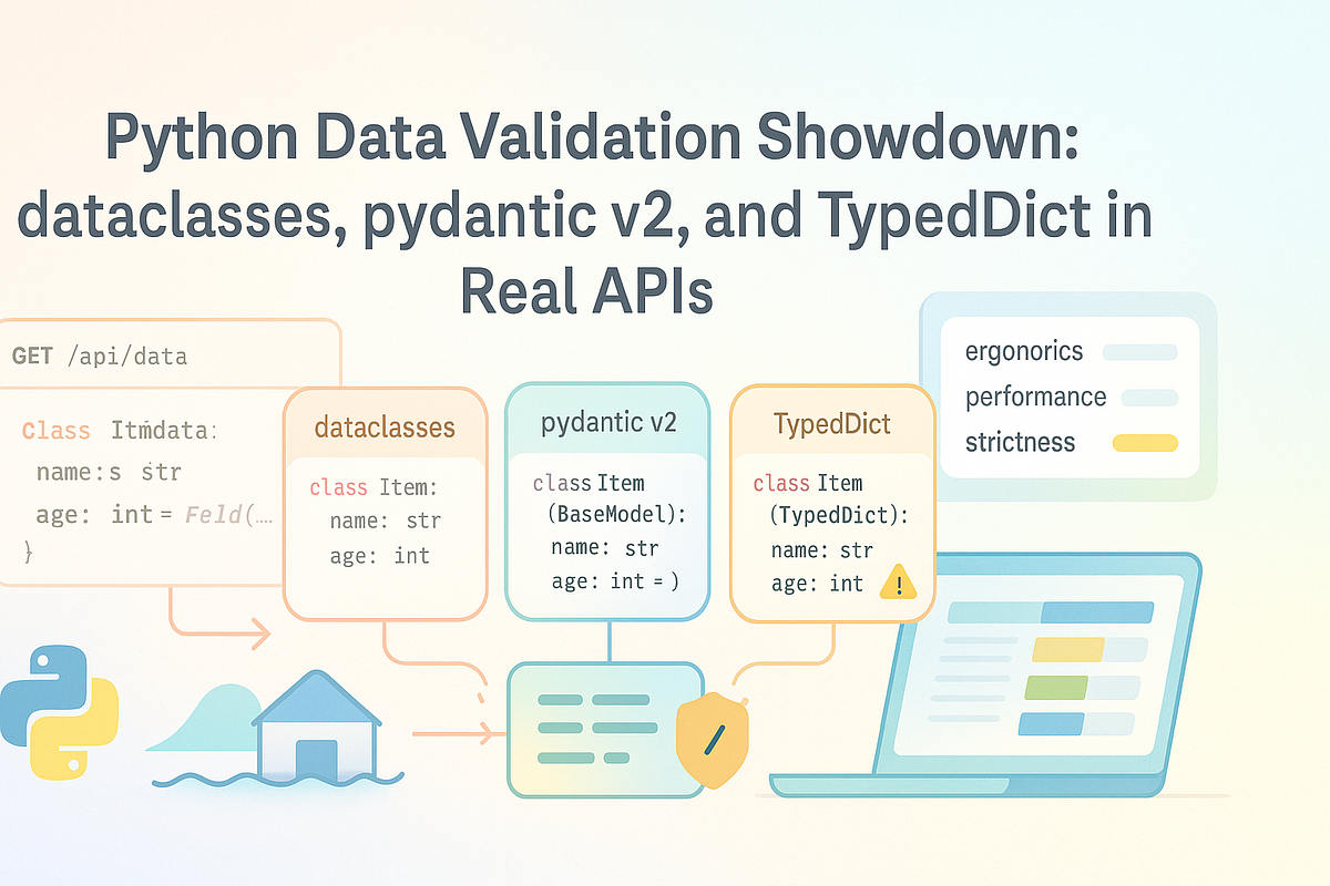 Python Data Validation Showdown: dataclasses, pydantic v2, and TypedDict in Real APIs | by ...