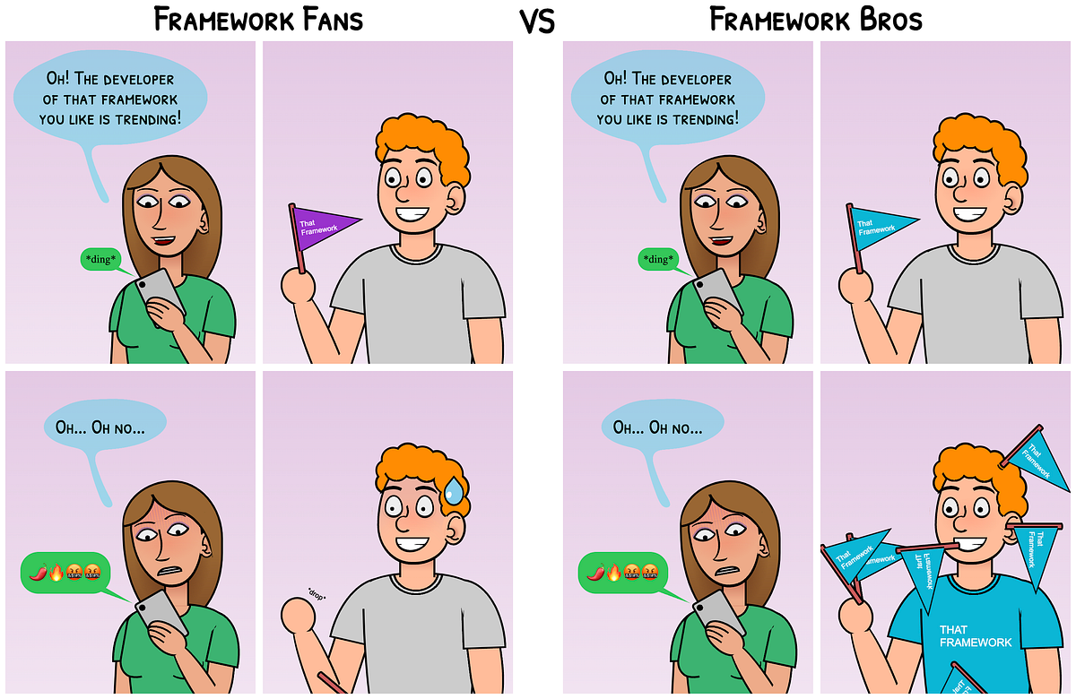 Framework Fans vs. Framework Bros - comi_CSS - Medium